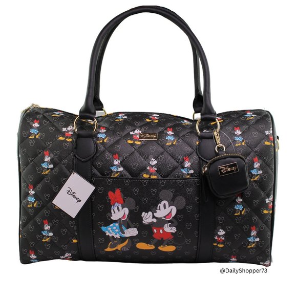 Disney | Bags | Disney Womens Mickey Minnie Weekender Travel Bag W Coin ...